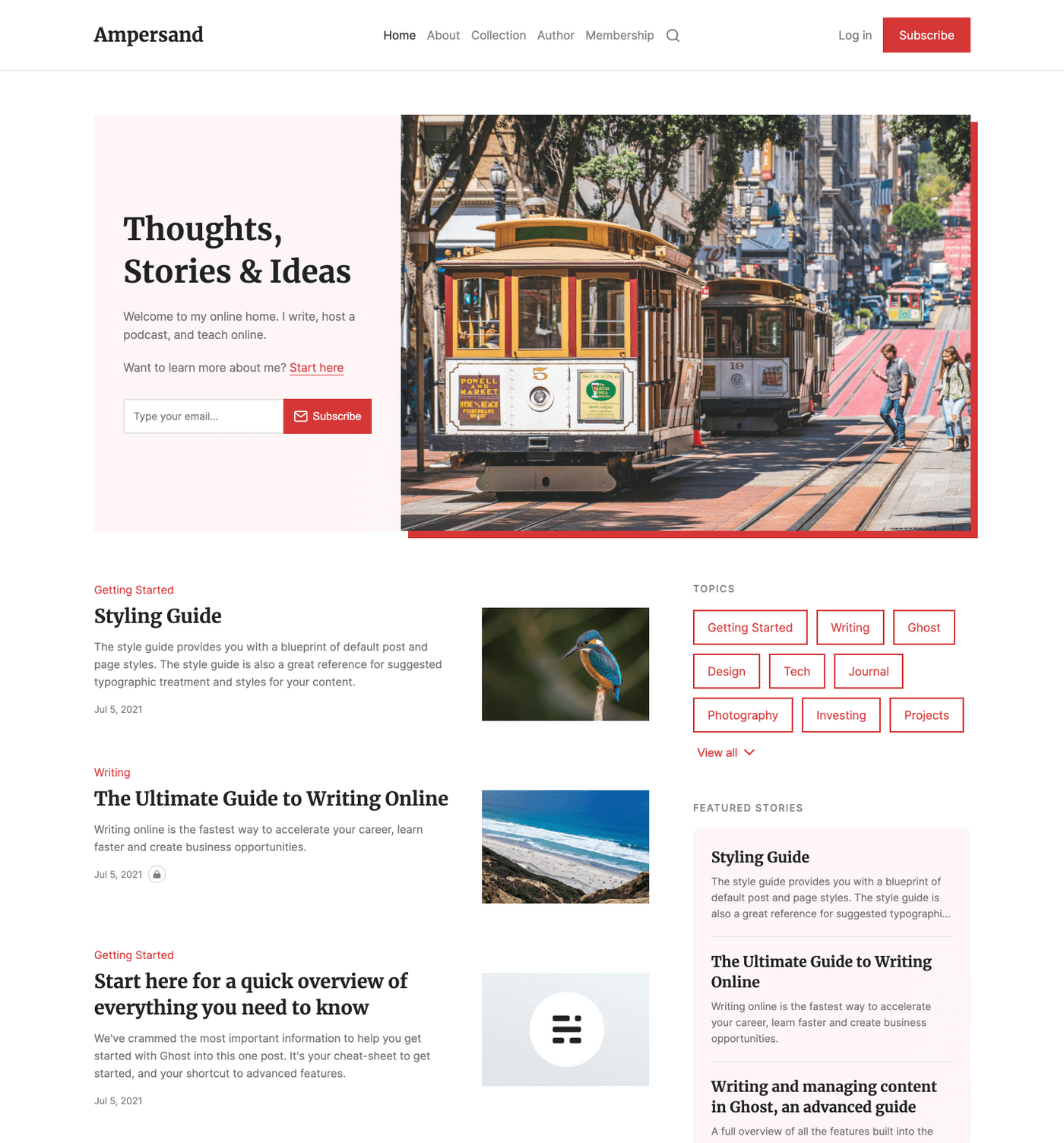 Premium Ghost Themes | Stylesheets.dev