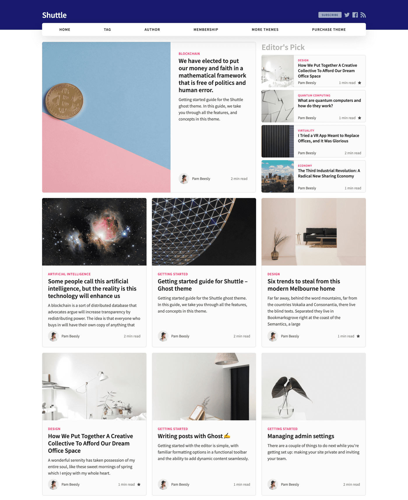 Premium Ghost Themes | Stylesheets.dev